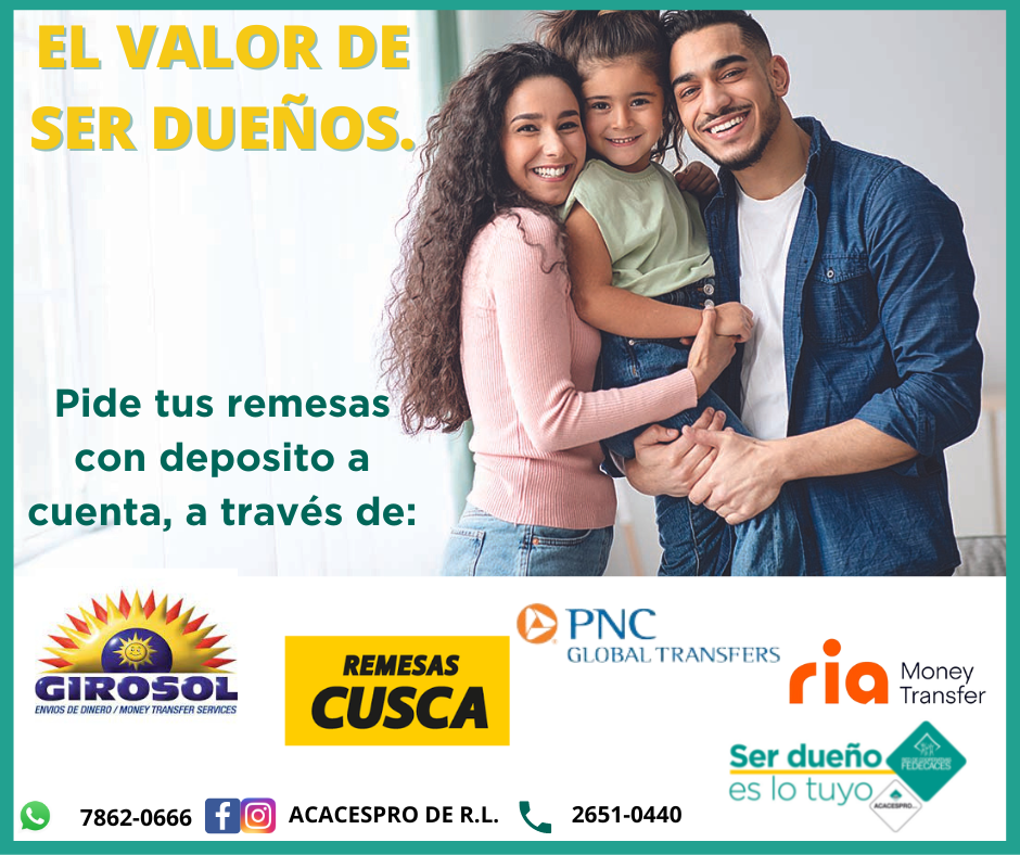 Remesas – Acacespro de R.L